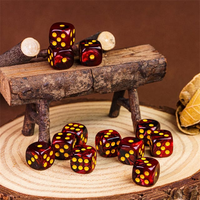 Dark Red Mini D6 Dice