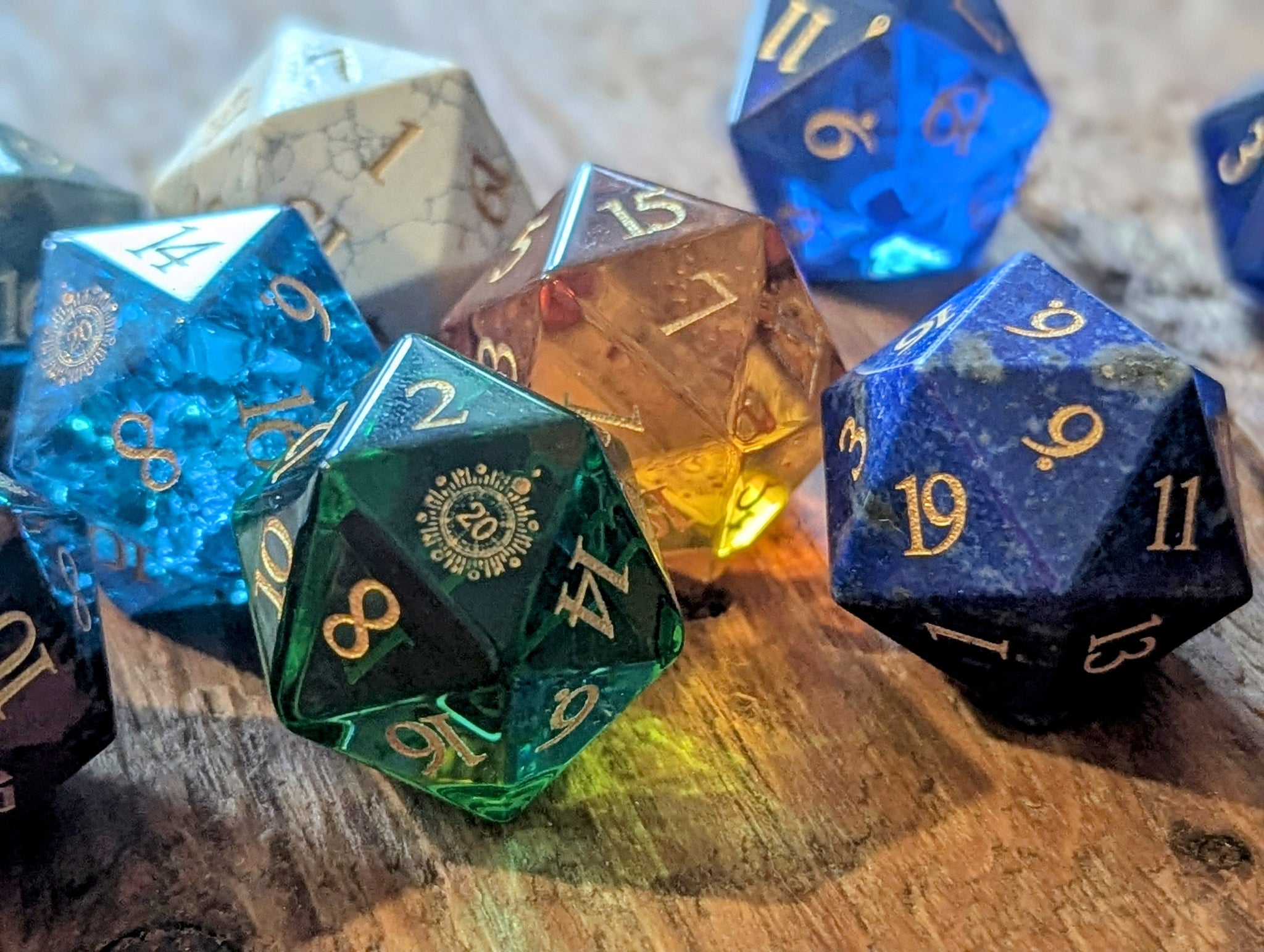 Random d20 Gem - roleplaying dice Exclusive