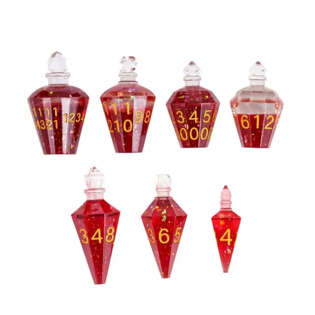 Red healing potion dice dnd terningeset