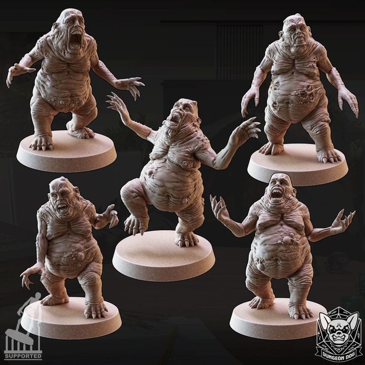 Mane pack (5 monsters) Unpainted - Custom Mini