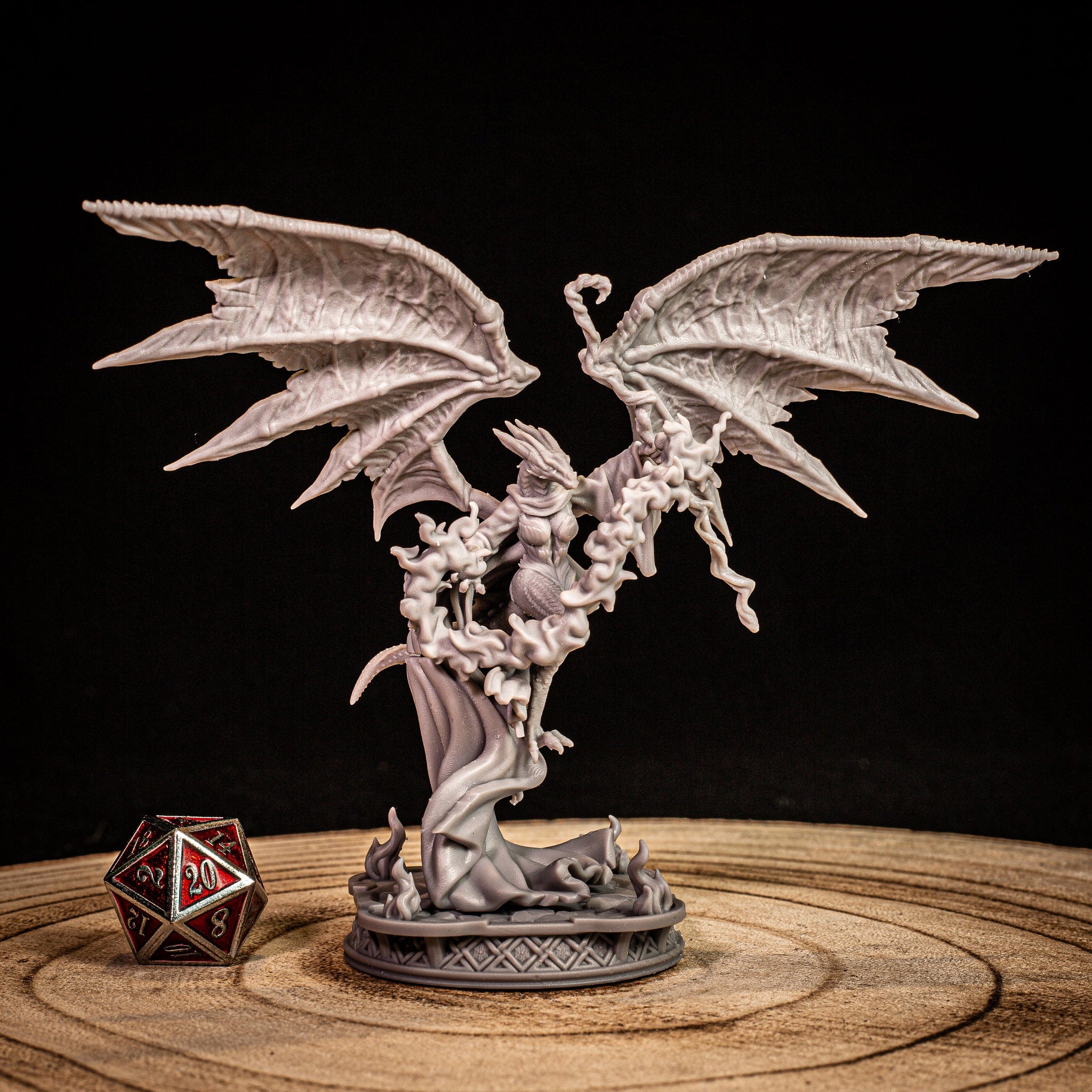 Red dragonborn Unpainted - Custom Mini