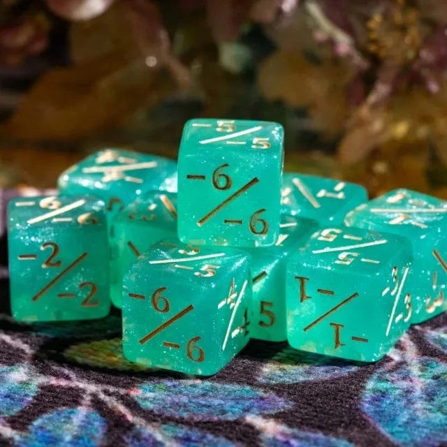 Galaxy dice counter (MTG) Cyan mini