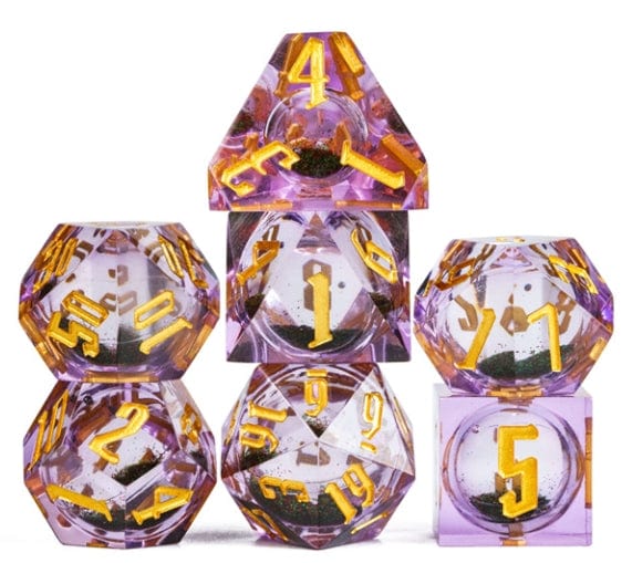 Liquid Dark Core - RPG dice