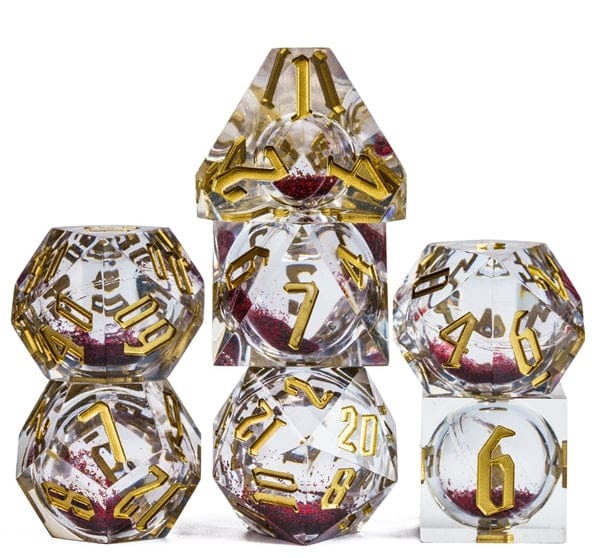 Liquid red Core - RPG dice