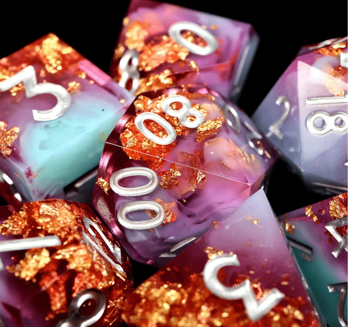 Cosmic blend - sharp dice RPG dice