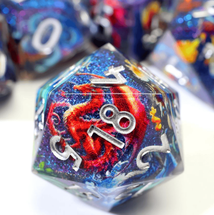 layered dice - Red dragon rollespilsterninger